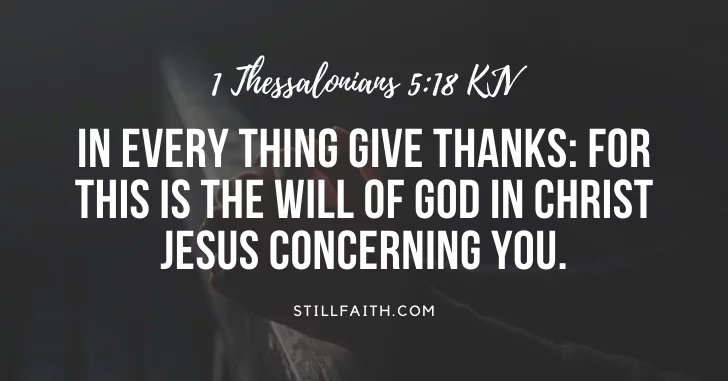 1 Thessalonians 5:18 Kjv
