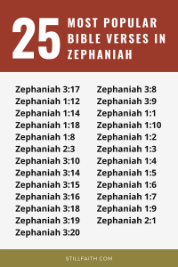 Top 25 Most Popular Bible Verses in Zephaniah | StillFaith.com