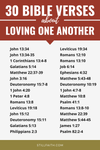 99 Bible Verses about Loving One Another (KJV) | StillFaith.com