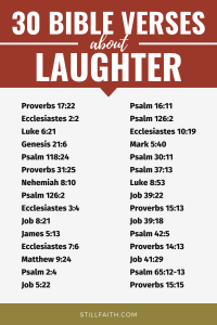 100 Bible Verses about Laughter (KJV) | StillFaith.com